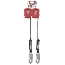 RETRACTABLE SRL TWIN TURBO 9' SNAP HOOKS - ERS Construction Products