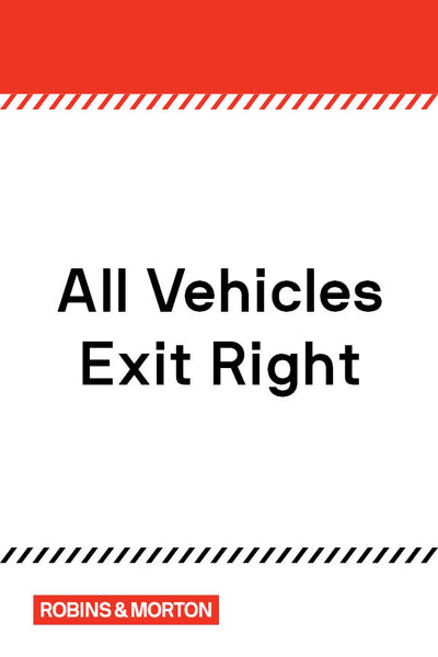 All Vehicles Exit Right - ERS Construction Products