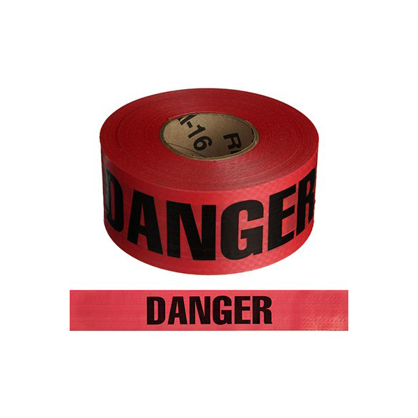 Reinforced Danger Tape 3" X 500' - ERS Construction Products