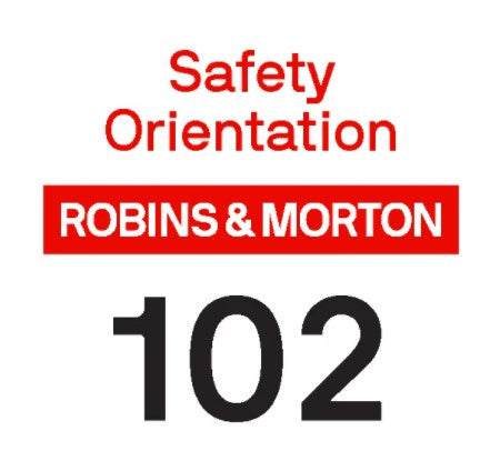R&M Safety Orientation Sticker in Red, White & Black | ERS Construction ...